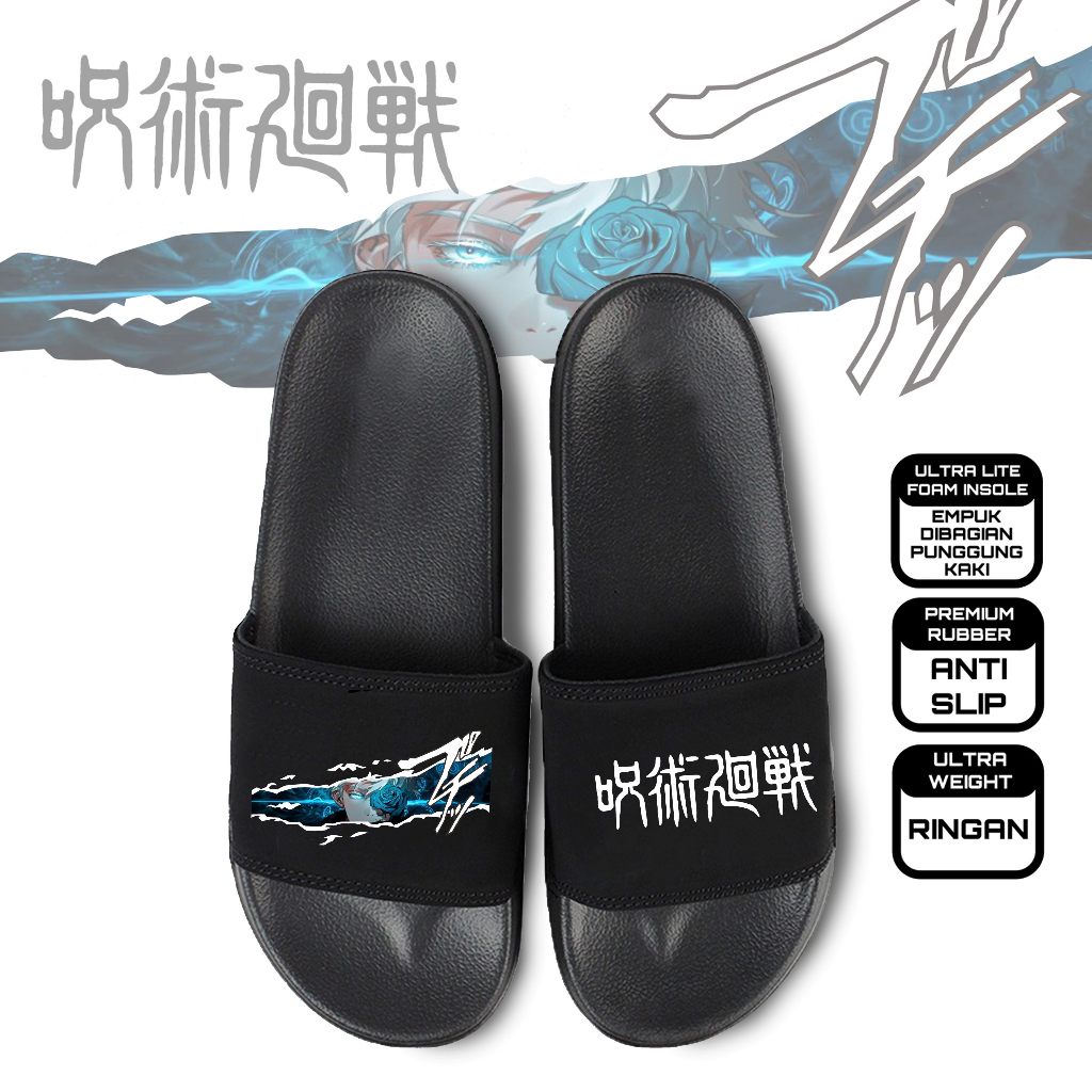 Jual ArbahaStore Sandal Slide Phylon Anime Jujutsu Kaisen Gojo Satoru ...
