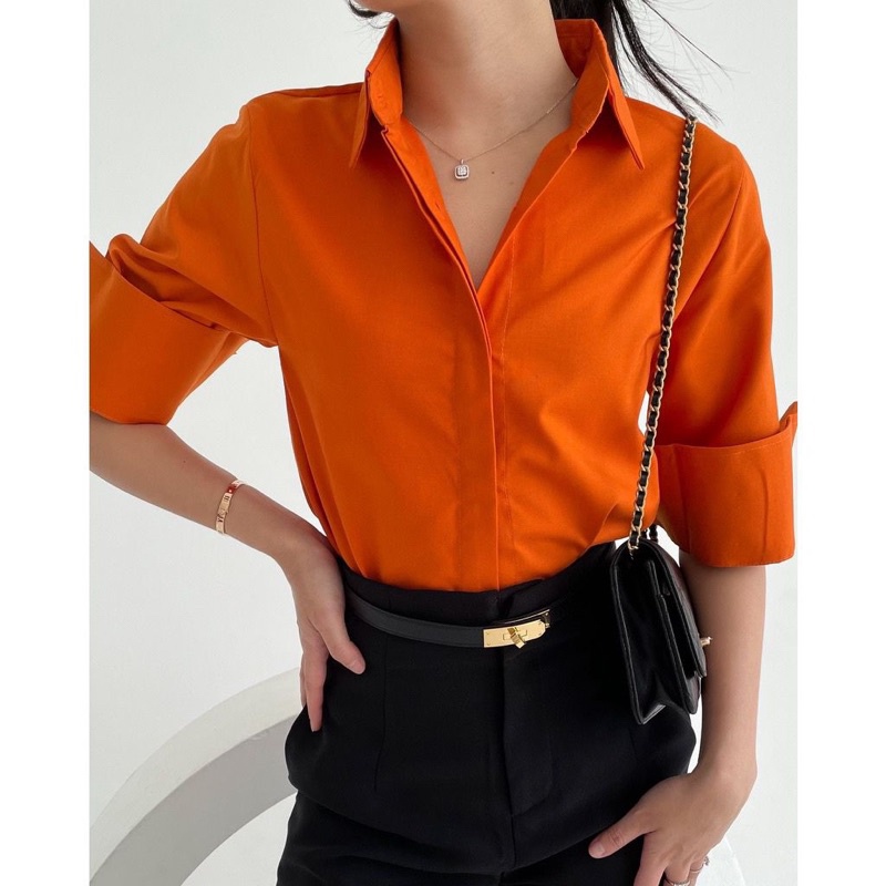 Jual NAVIRA WOMAN SHIRT / KEMEJA WANITA LENGAN 7/8 KATUN POPLIN PREMIUM ...