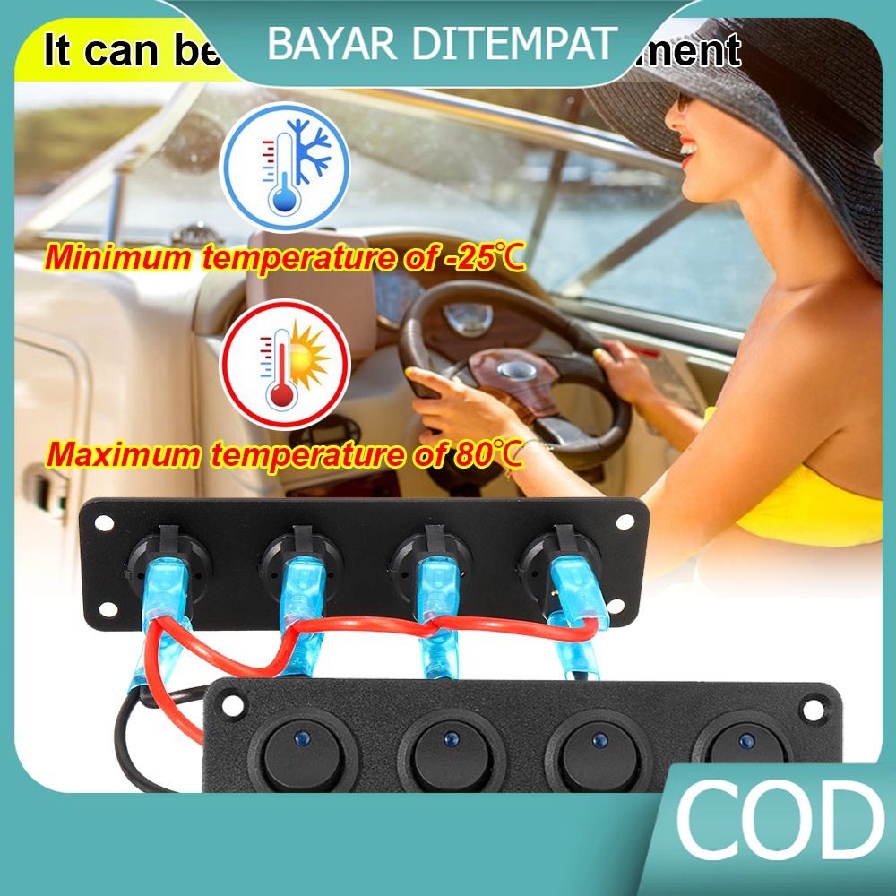 Jual Saklar 4 Panel Universal/Switch 4 Panel ARB Tombol/Switch ...