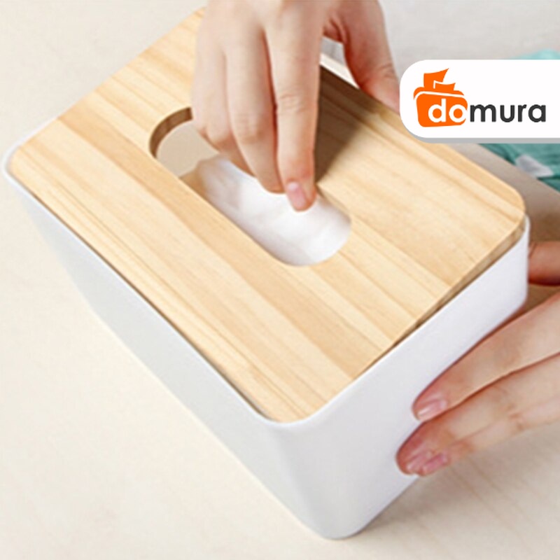 Jual Tempat Tisu Kayu Kotak Tisu Kayu Polos Persegi Estetik Tissue Box ...