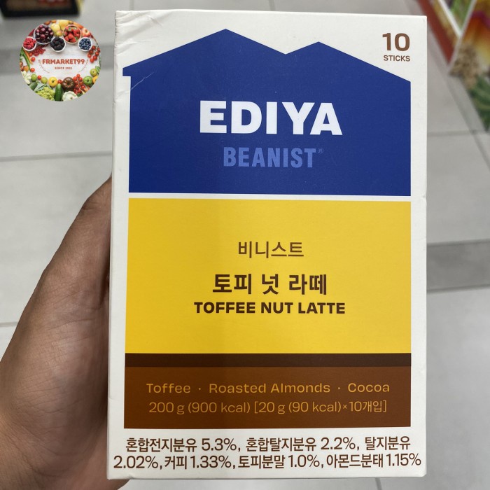Jual Ediya Beanist Toffee Nut Latte Minuman Sebuk Rasa Toffee Nut 200 ...