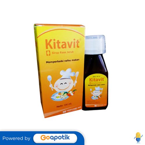 Jual Kitavit Syrup Rasa Orange 100 Ml | Shopee Indonesia