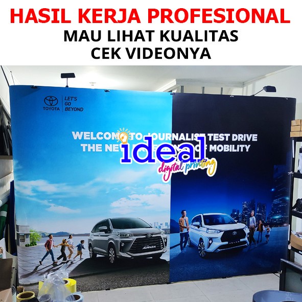 Jual Backwall / Backdrop pameran portable modul 3x4 LURUS - Tanpa ...