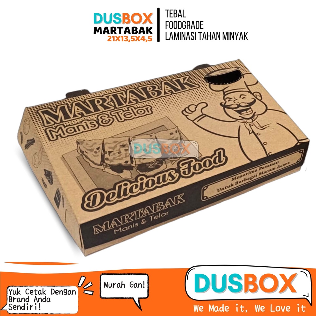 Jual Box Martabak / Kemasan Martabak / Box Martabak Manis / Box ...