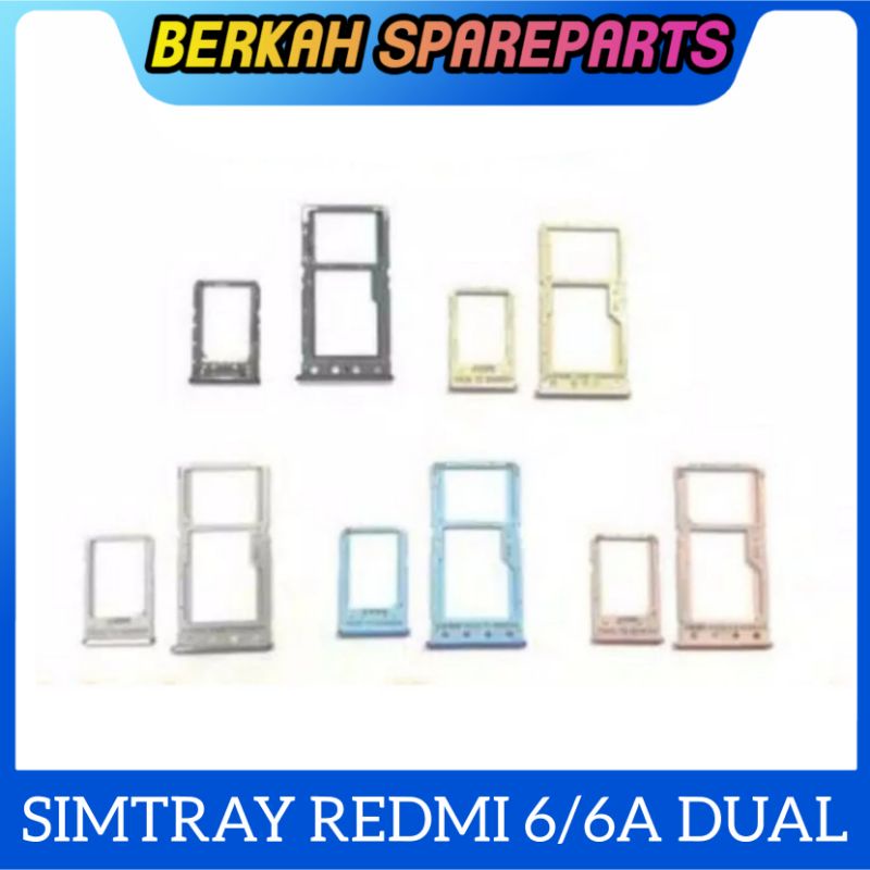 Jual SIMTRAY SIMLOCK SLOT KARTU TEMPAT SIM XIAOMI REDMI 6 / 6A DUAL ...