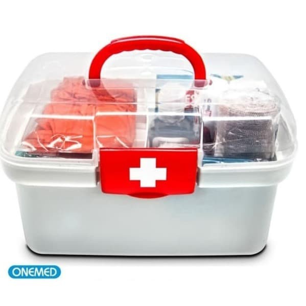 Jual Paket Lengkap Kotak P3K Plastik Jinjing Onemed Komplit Isi - ISI ...