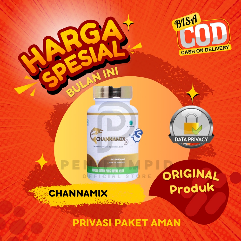 Jual CHANNAMIX - Asli Kapsul Ikan Kutuk Mempercepat Penyembuhan Luka ...