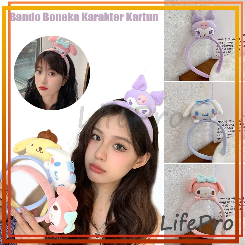 Jual Bandana Kuromi Melody Cinnamoroll Purin / Bando Boneka Karakter ...