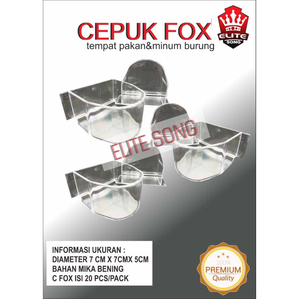 Jual CEPUK FOX DAN FOX RAM ELITE SONG 1 PAK ISI 10 PASANG WADAH TEMPAT ...