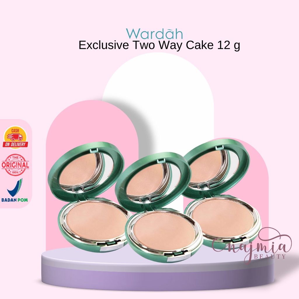 Jual Najmia - Wardah Exclusive Two Way Cake 12 g & Refill 12g | Shopee ...