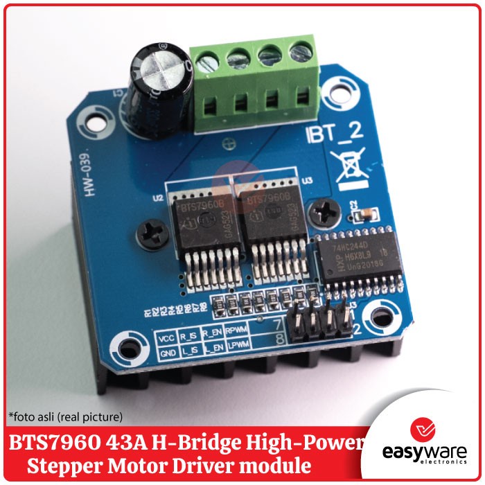 Jual BTS7960 43A H-Bridge High-Power Stepper Motor Driver module CO27 ...