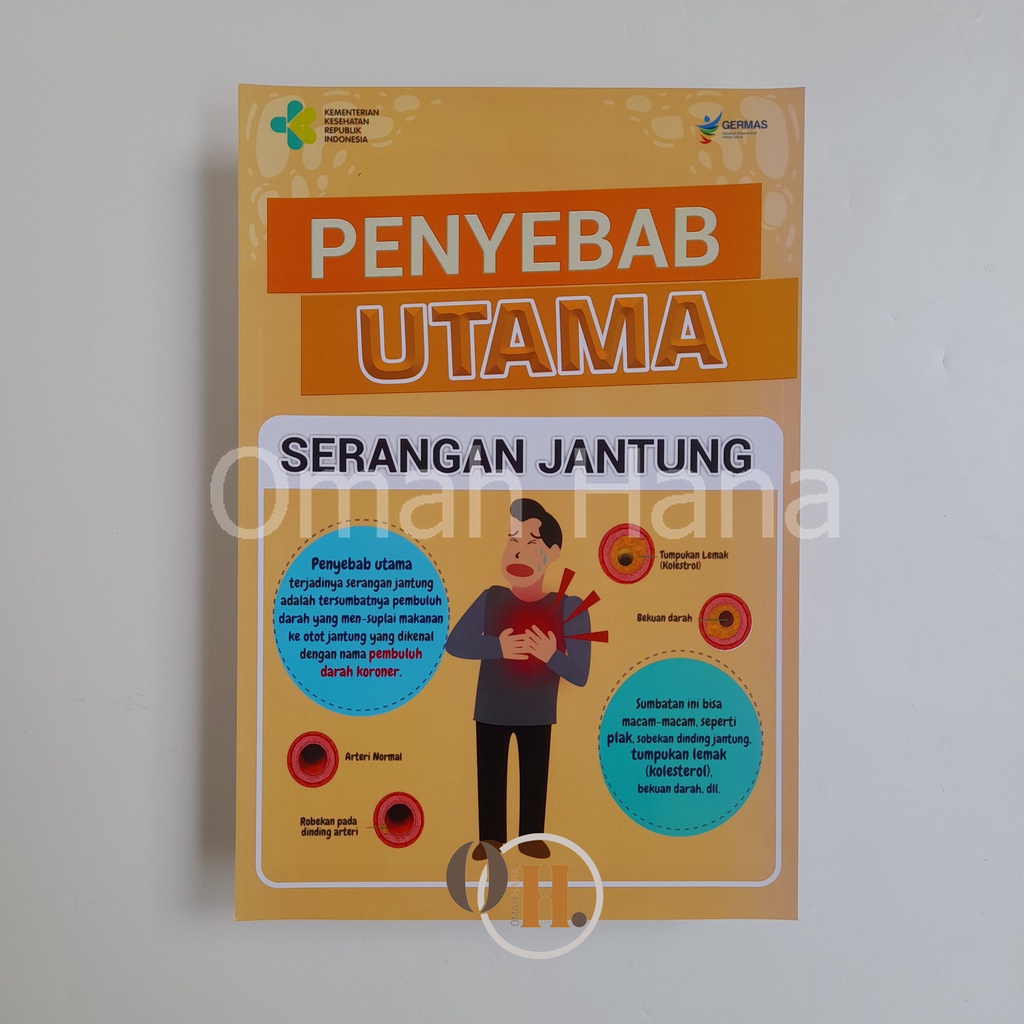 Jual Poster Penyebab Utama Serangan Jantung - Poster Lansia PTM ...