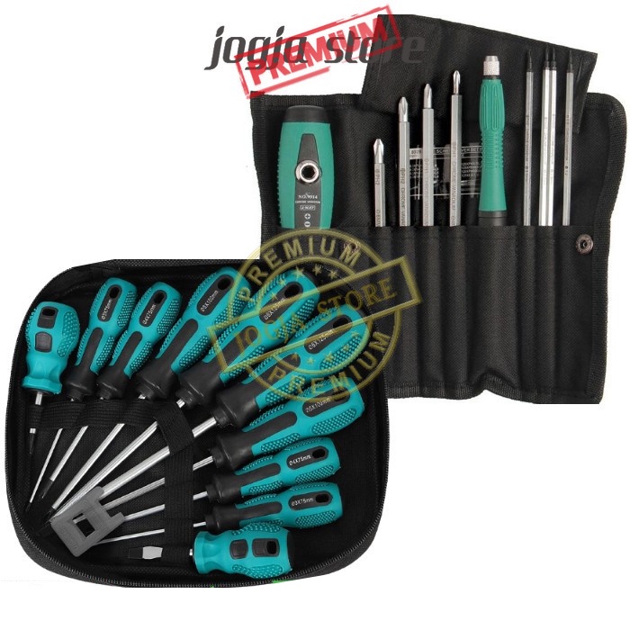 Jual Set Obeng Magnetic Philips & Flat 9in1 Obeng Reparasi PH SL ...