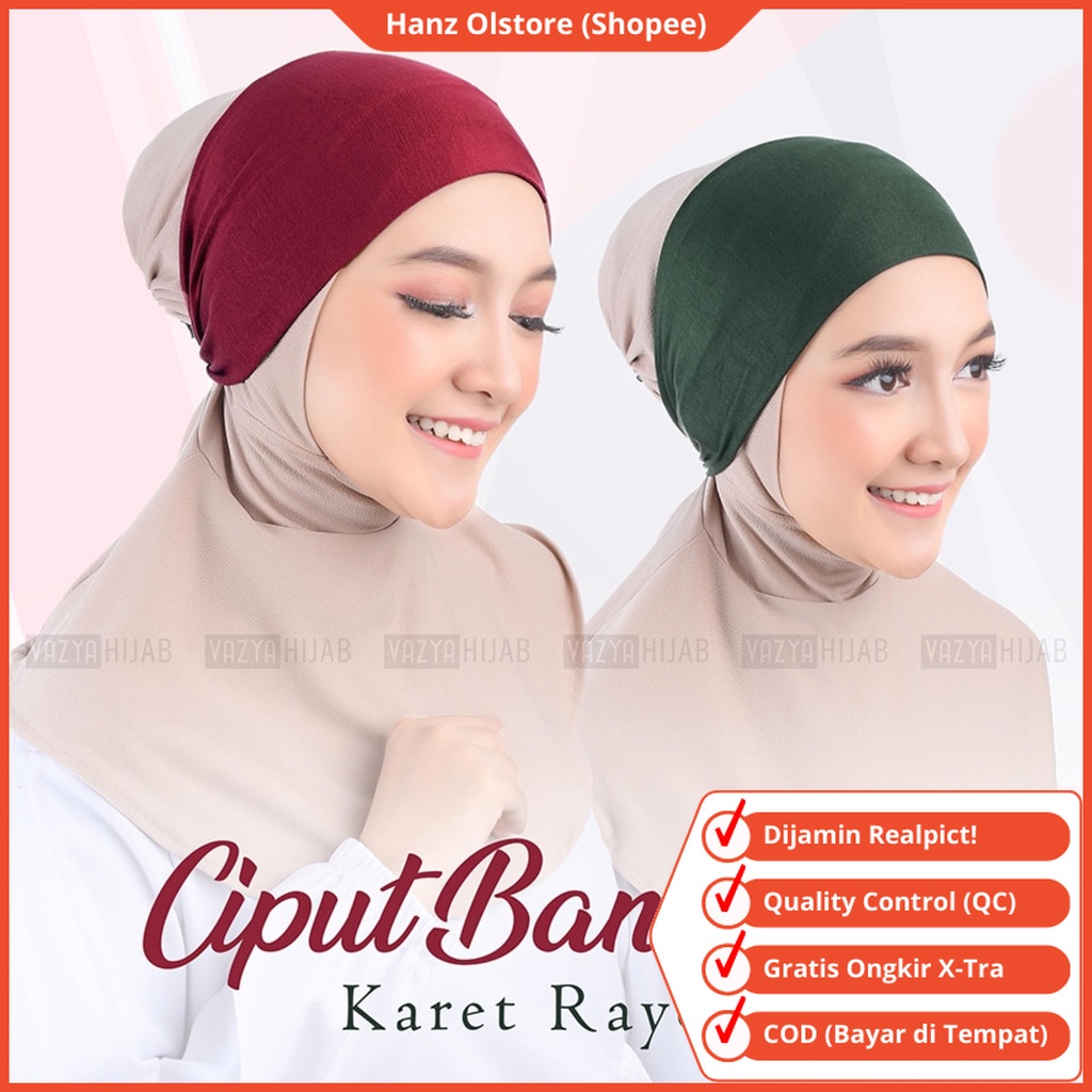 Jual Hanz Olstore Ciput Hijab Anti Pusing Jilbab Kerudung Tali Daleman ...