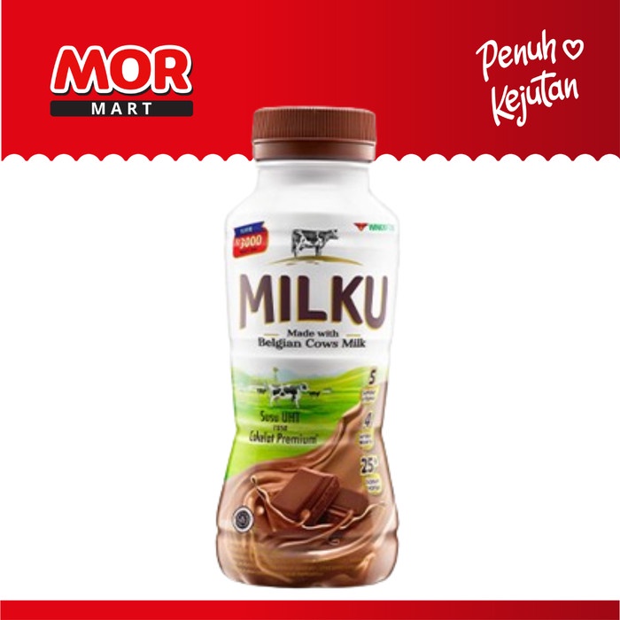Jual MILKU Cokelat Premium Btl 200ml | Shopee Indonesia
