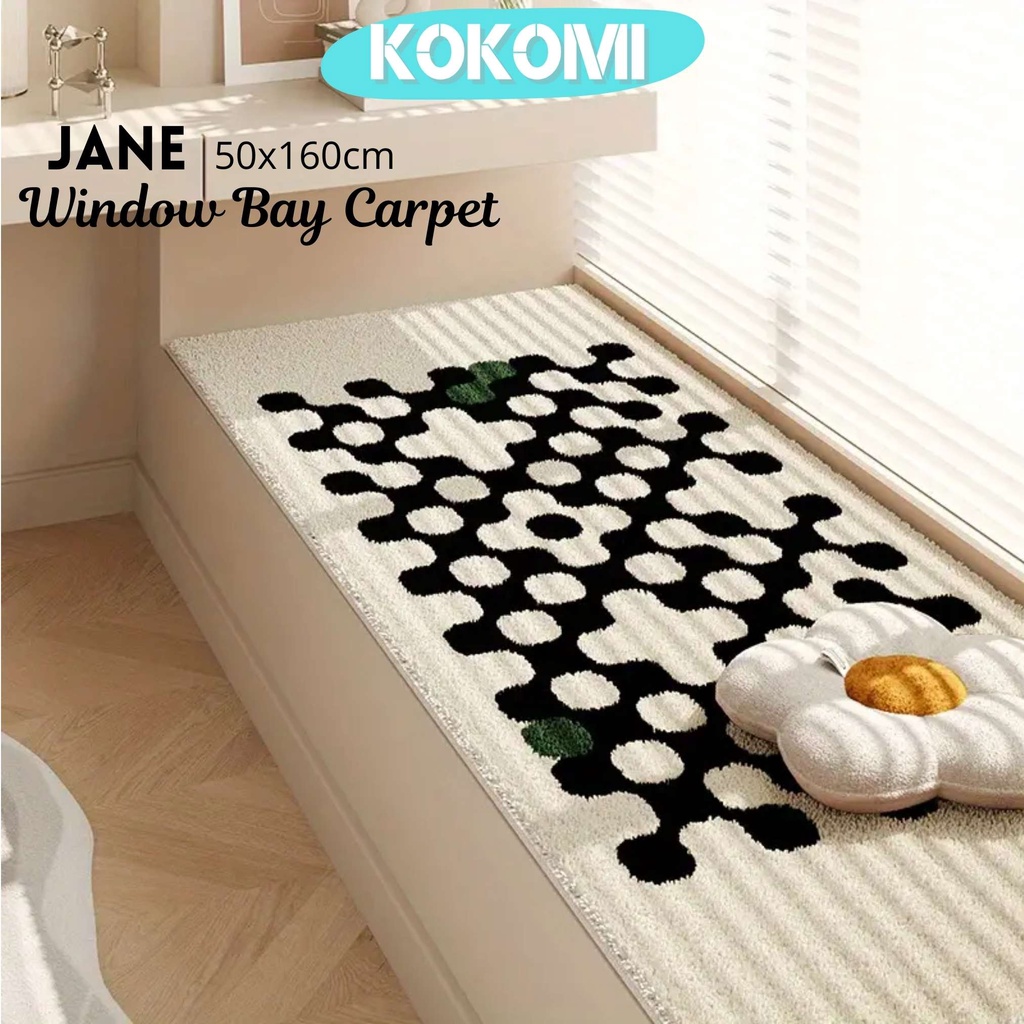 Jual KOKOMI Jane Window Bay Mat 50x160cm Karpet Panjang Kamar Aesthetic Bedside Mat | Shopee ...