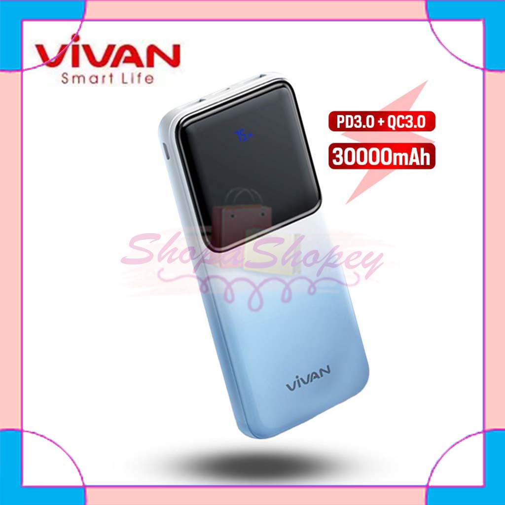 Jual VIVAN VPB-D30 Powerbank 30000mAh Fast Charging QC 3.0 PD 20W 2 ...