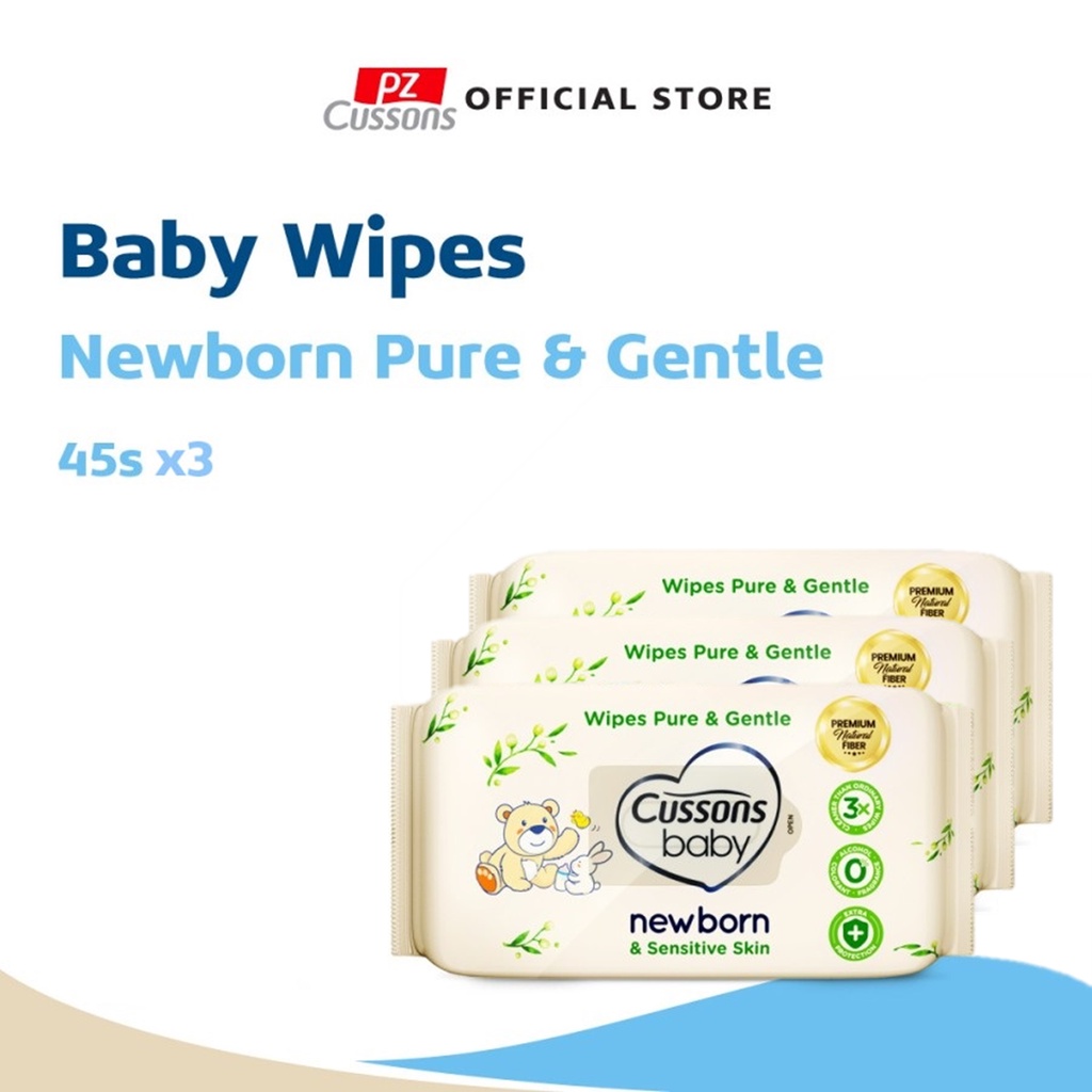Jual Cussons Baby Wipes Newborn Pure & Gentle -Tisu Basah Bayi-Ganti ...