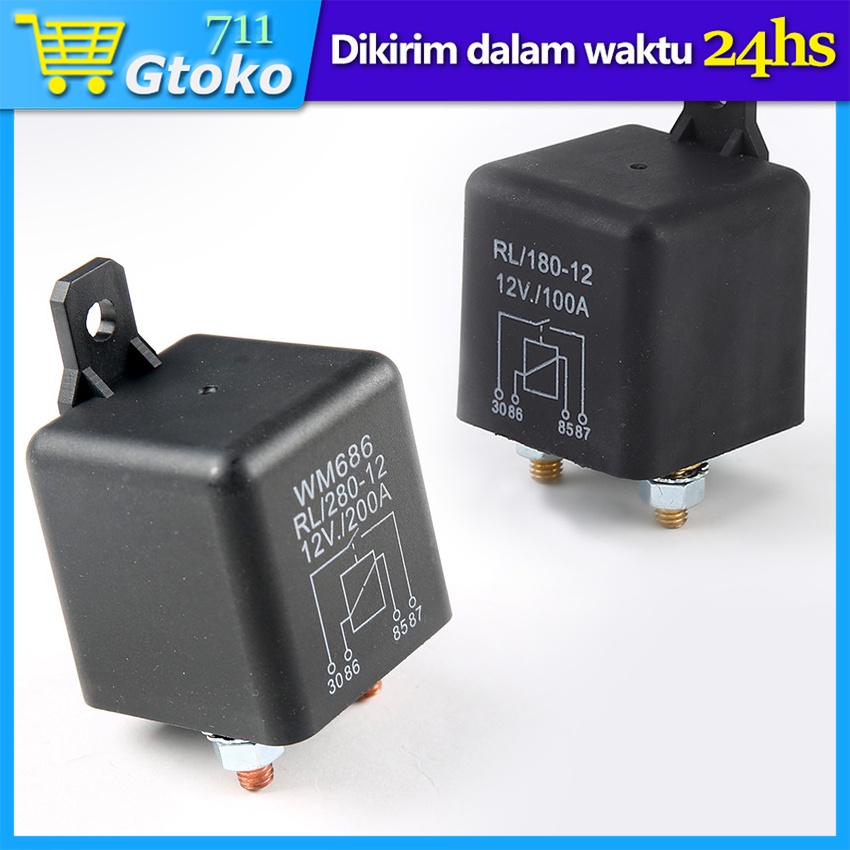Jual Solenoid Relay Relai 12V 100A 200A WM686 Relay Ampere Besar 48 ...