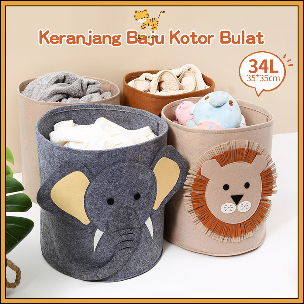 Jual ID Bevavar 35x35cm Keranjang Baju Kotor Laundry Basket/keranjang ...