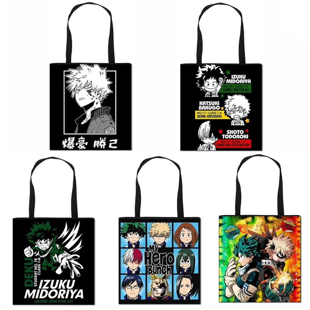 Jual Anime My Hero Academia Tote Bag Cartoon Himiko Toga Dabi Shoulder ...