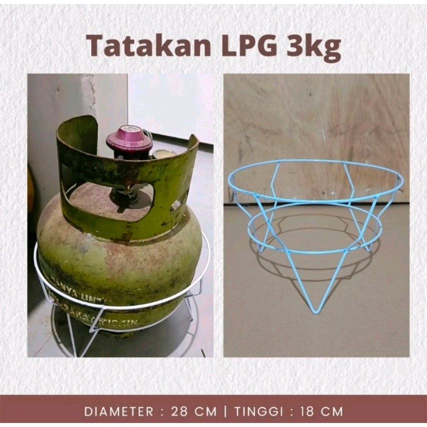 Jual TATAKAN DUDUKAN TABUNG GAS LPG 3KG | Shopee Indonesia