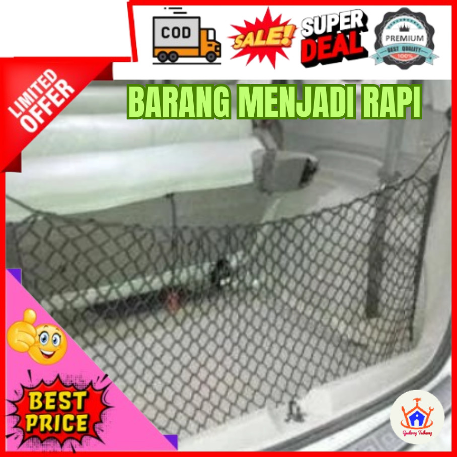 Jual JARINGBAGASISINGLE Jaring Barang Bagasi Belakang Mobil Car Cargo ...
