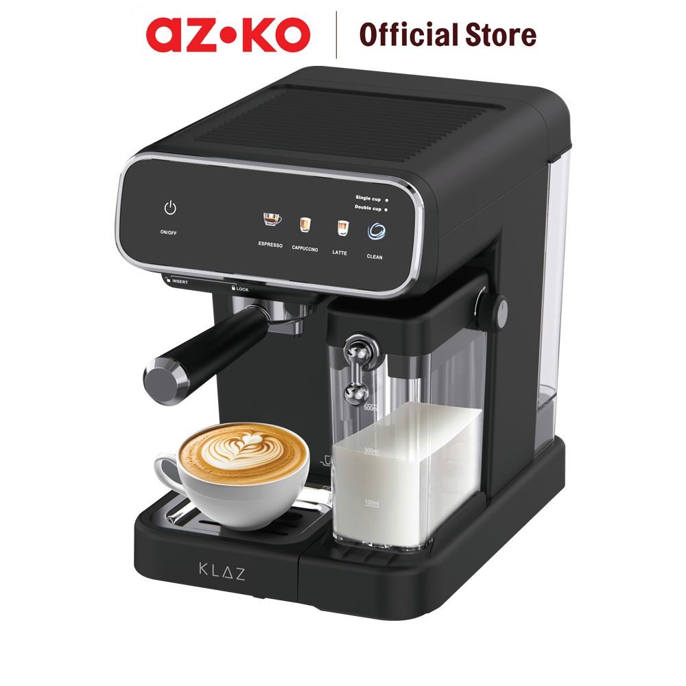 Jual AZKO Klaz 1.2 ltr Espresso Maker Dengan Milk Frother - Hitam Mesin ...