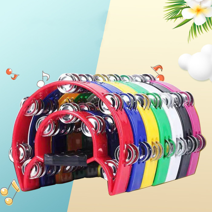 Jual Alat Musik Tamborin Tambourine Double Ring Kecrekan Tambourine 049 ...