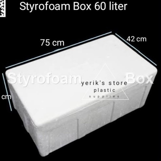 Jual Kotak Sterofoam / Box Ikan / Styrofoam Box 60 L (GOJEK/GRAB ONLY ...