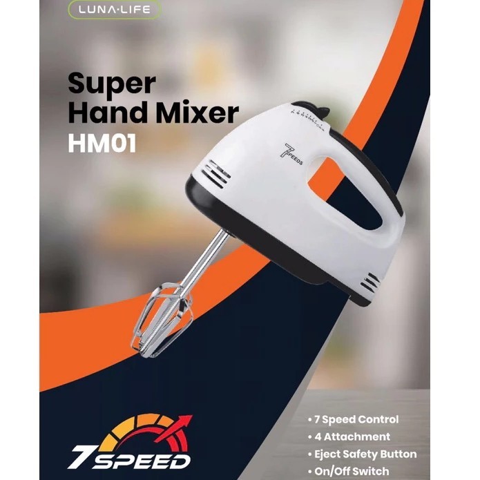 Jual MIXER LUNALIFE HM01 | Mixer Tangan Lunalife HM01 Daya 100Watt ...