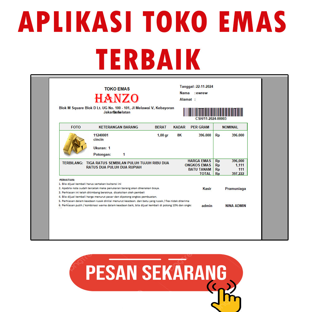 Jual Software Aplikasi Toko Emas v2025 | Shopee Indonesia