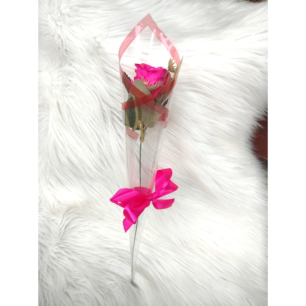 Jual BUKET MAWAR SINGLE ROSE FREE KARTU UCAPAN EDISI VALENTINE SPECIAL ...
