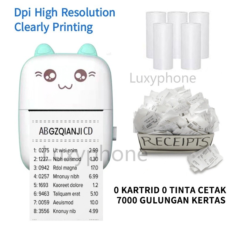 Jual Alat Printer Bluetooth Mini Portable/Mesin Alat Cetak Foto Mini ...