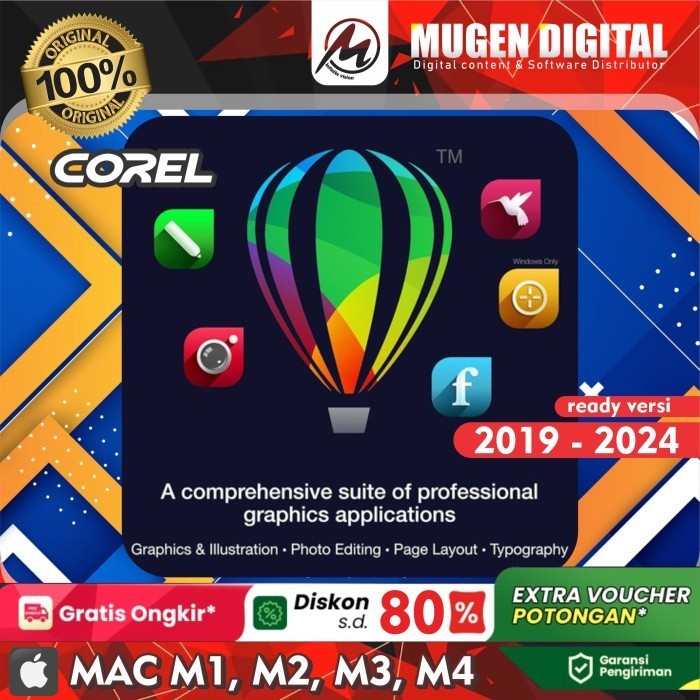 Jual CorelDraw Graphic Suite original license for Windows/MAC Aktivasi Online | Shopee Indonesia