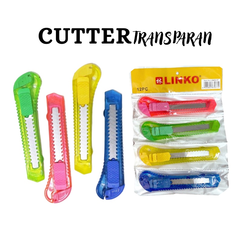 Jual IMP -F310-Pisau Cutter WARNA TRANSPARAN - Pisau Cutter BESAR-Pisau ...