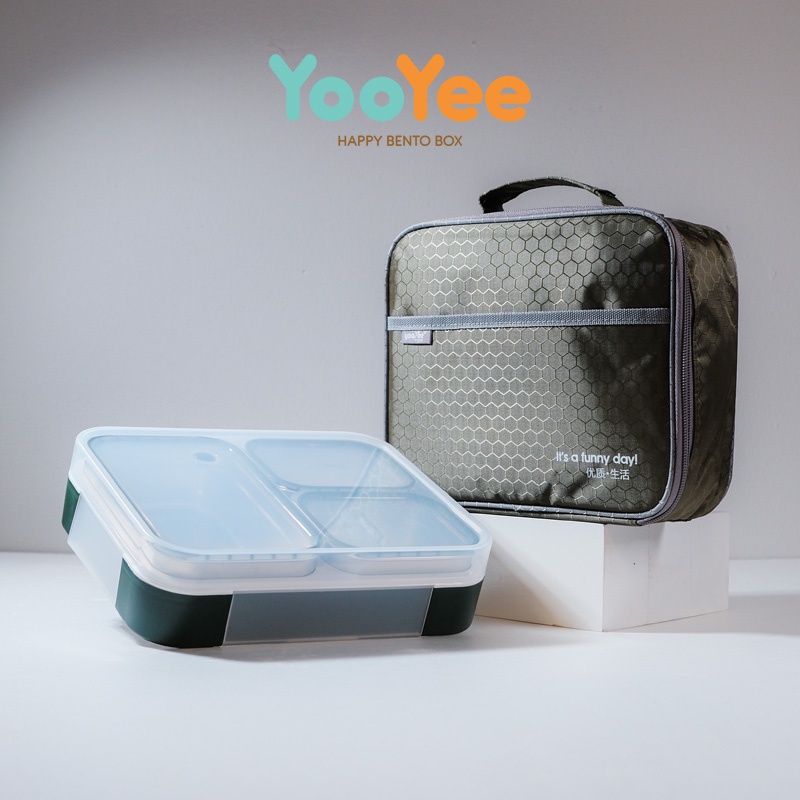 Jual Yooyee 639 Kotak Makan Stainless 3 sekat 1260ml | Shopee Indonesia