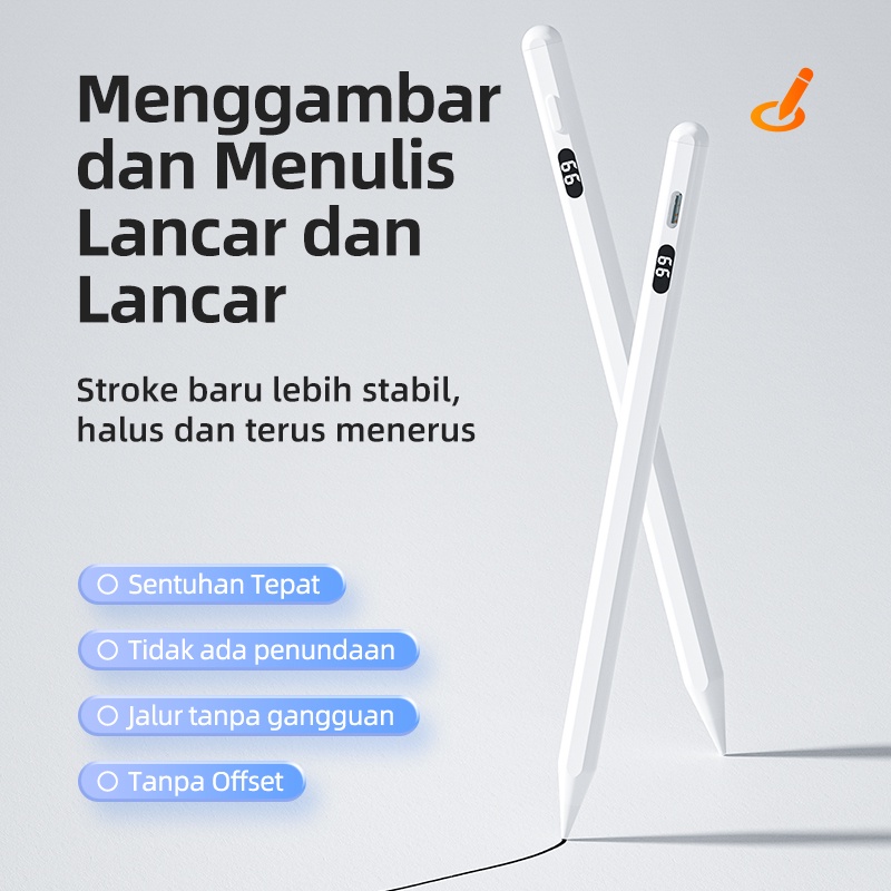 Jual Stylus Pen Universal Digital Power Display for iPad / Tab / ios ...