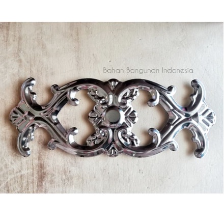 Jual Aksesoris pagar stainless ornamen motif bunga duoble 10x26cm ...