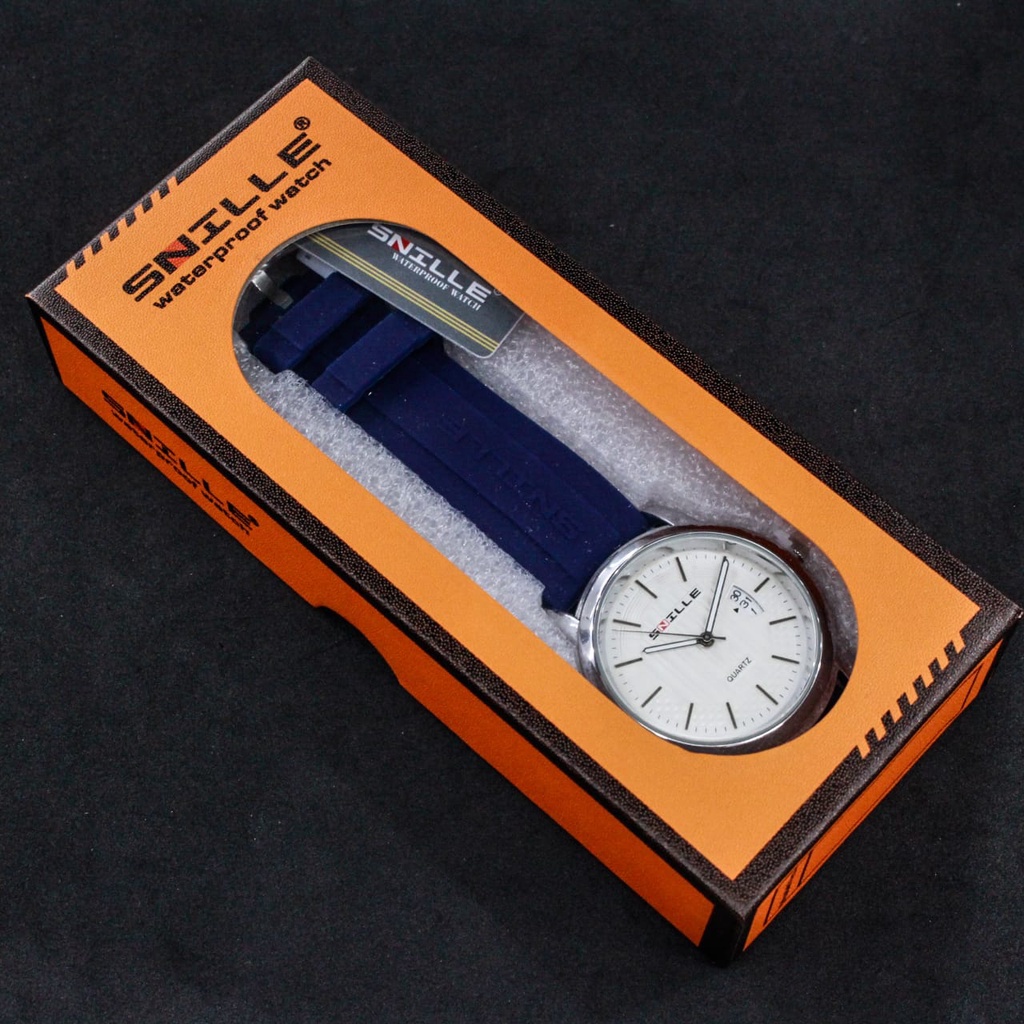 Jual Snille Jam Tangan Pria Terbaru Rubber Strap Terbaru 2023 Analog ...