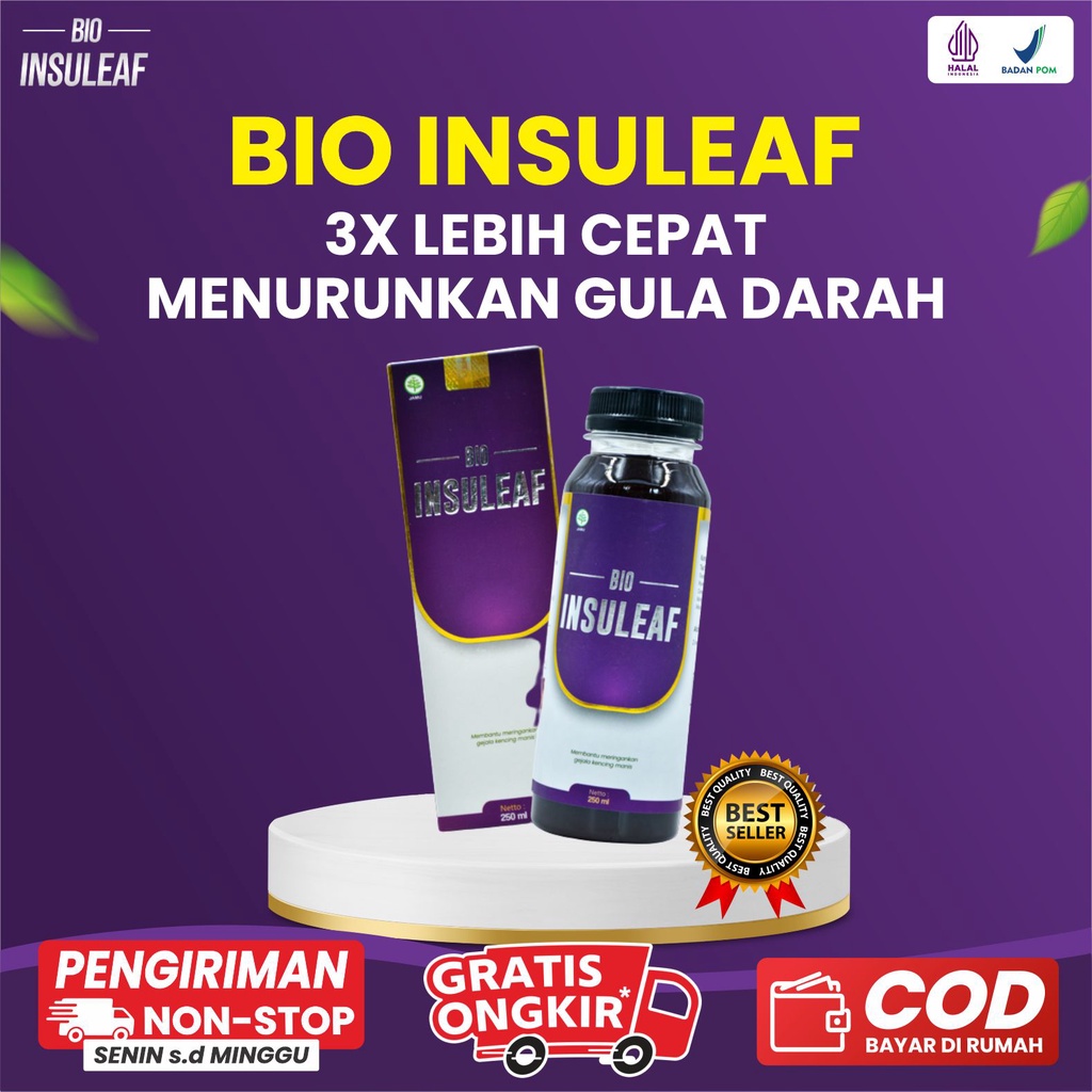 Jual BIO INSULEAF Solusi Atasi Gula Darah Tinggi Kencing Manis Obat ...