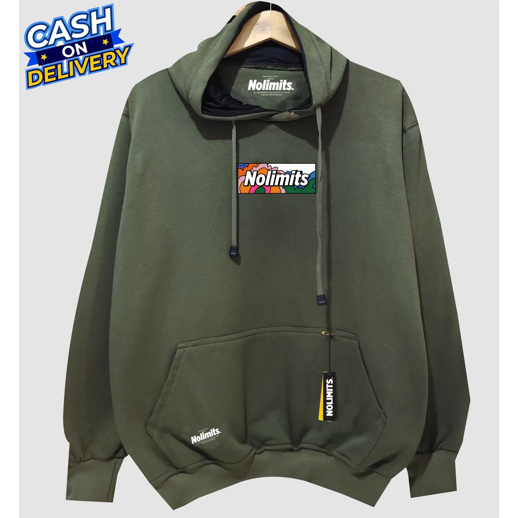 Jual WARNA WARNI TRENDY MOTIF SPORTY /NOLIMITS Jaket Sweater hoodie ...