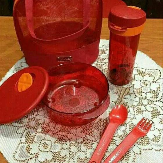 Jual Pretty glam tempat bekal makan set tupperware | Shopee Indonesia