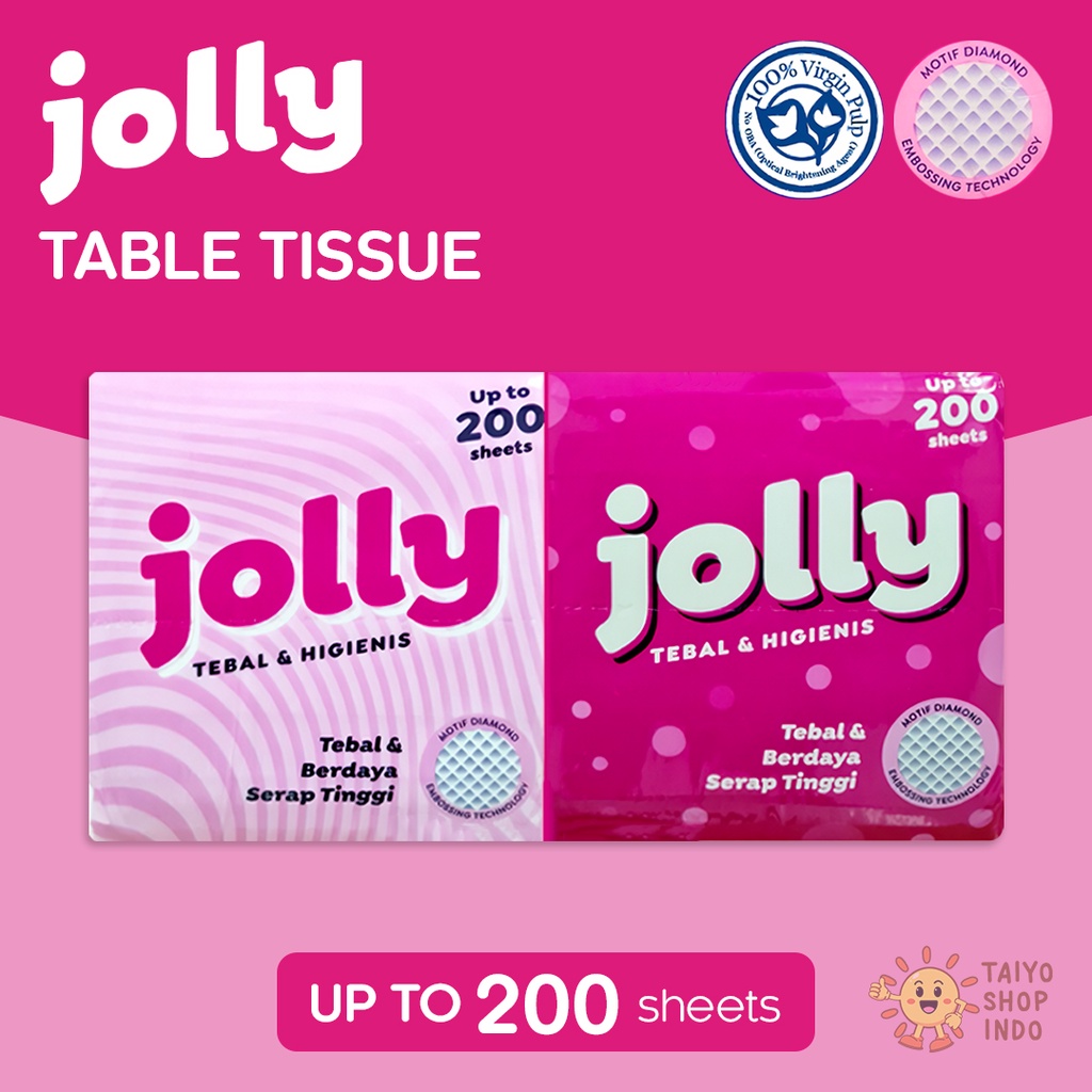 Jual TAIYO Jolly Tisu Meja dan Table Tissue Kecil Tebal & Higienis Up ...