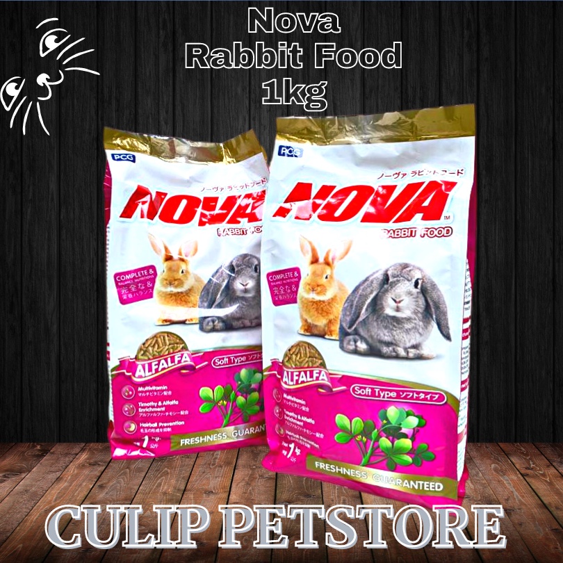 Jual Makanan Kelinci Nova Rabbit Food Freshpack 1kg Alfalfa | Shopee ...