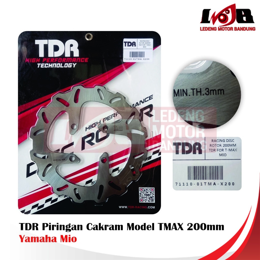 Jual TDR Piringan Cakram Depan Mio Karbu Front Disc Brake Racing Type TMAX | Shopee Indonesia