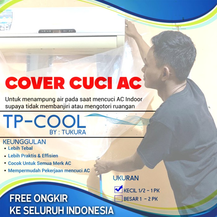 Jual Plastik Cover untuk cuci AC / Cover AC - Tebal | Shopee Indonesia