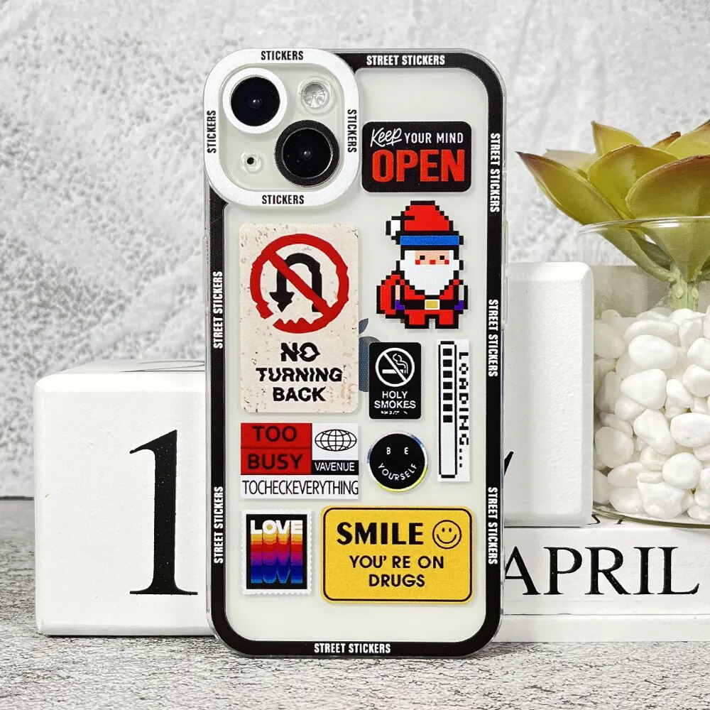 Jual Stiker lucu pelindung iP, untuk iP 14 13 12 11 Pro Max Mini XS X ...