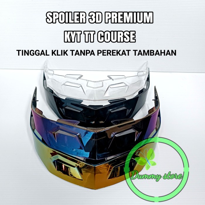 Jual SPOILER 3D WARNA IRIDIUM HELM KYT TT COURSE / SPOILER KYT TTC ...