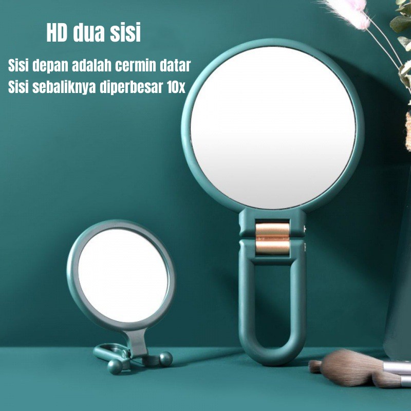 Jual Kaca Rias Dua Sisi (HD dan Perbesaran HD 10X), Cermin Make Up 10X ...